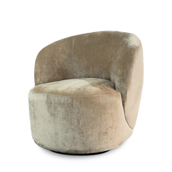 Harp hægindastóll Velore Beige - Tekk