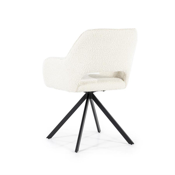 Fabio borðstofustóll beige spark - Tekk