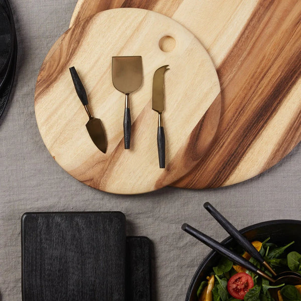 Arendal Aged Bronze Cheese Set - Tekk