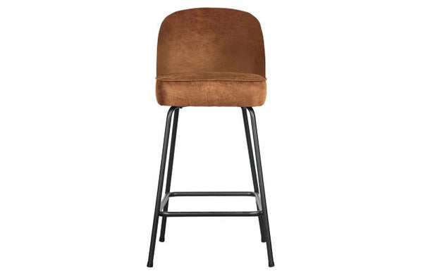 VOGUE BAR STOOL 65CM LEATHER COGNAC - Tekk
